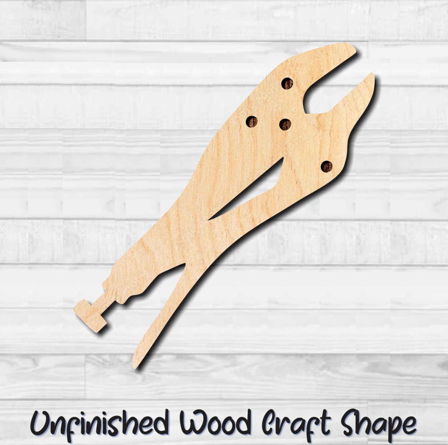 Vice Grips Tool Unfinished Wood Shape Blank Laser Engraved Cut Out ...