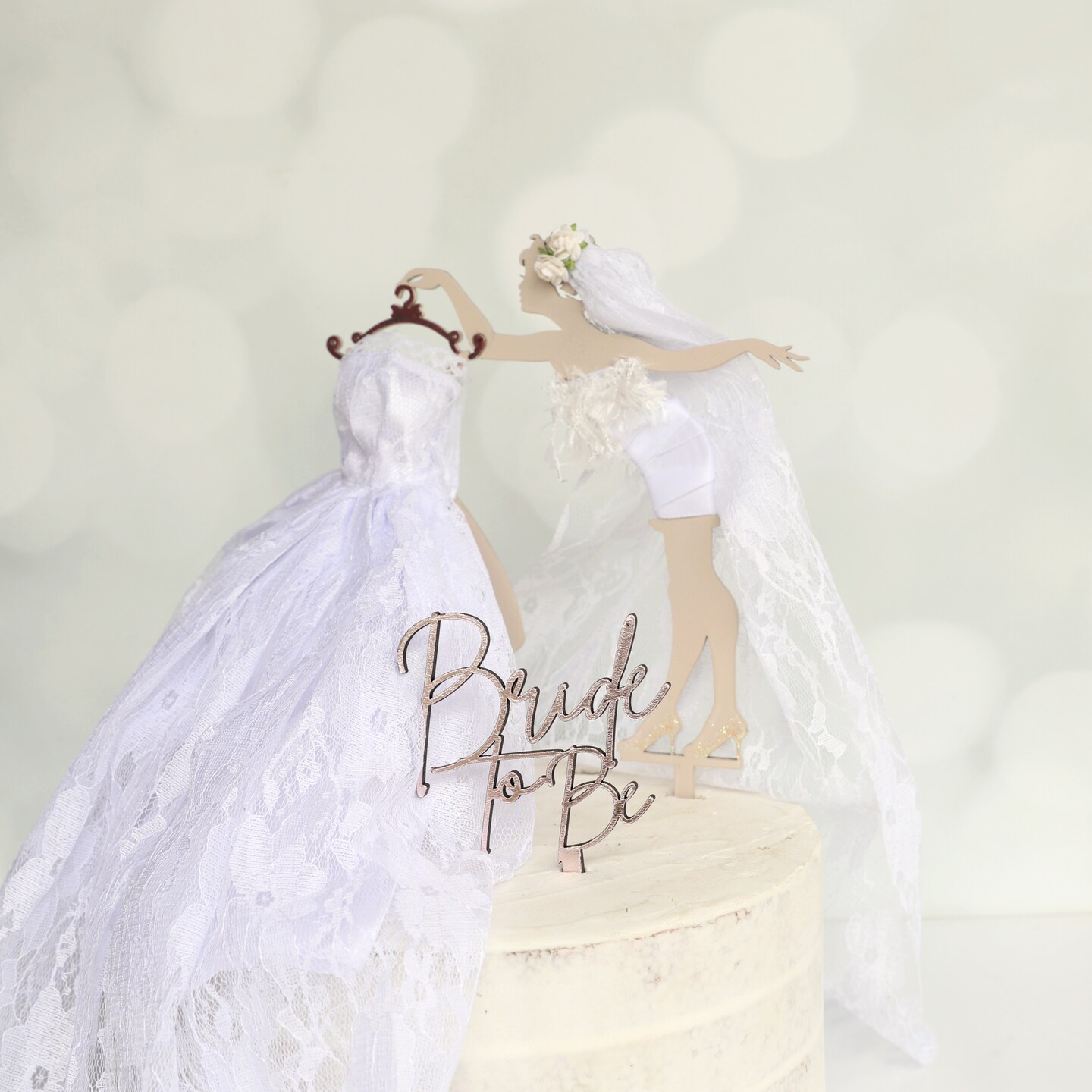 Bridal Shower Cake Topper, Unique Bride To Be Gift Or Decorations ...