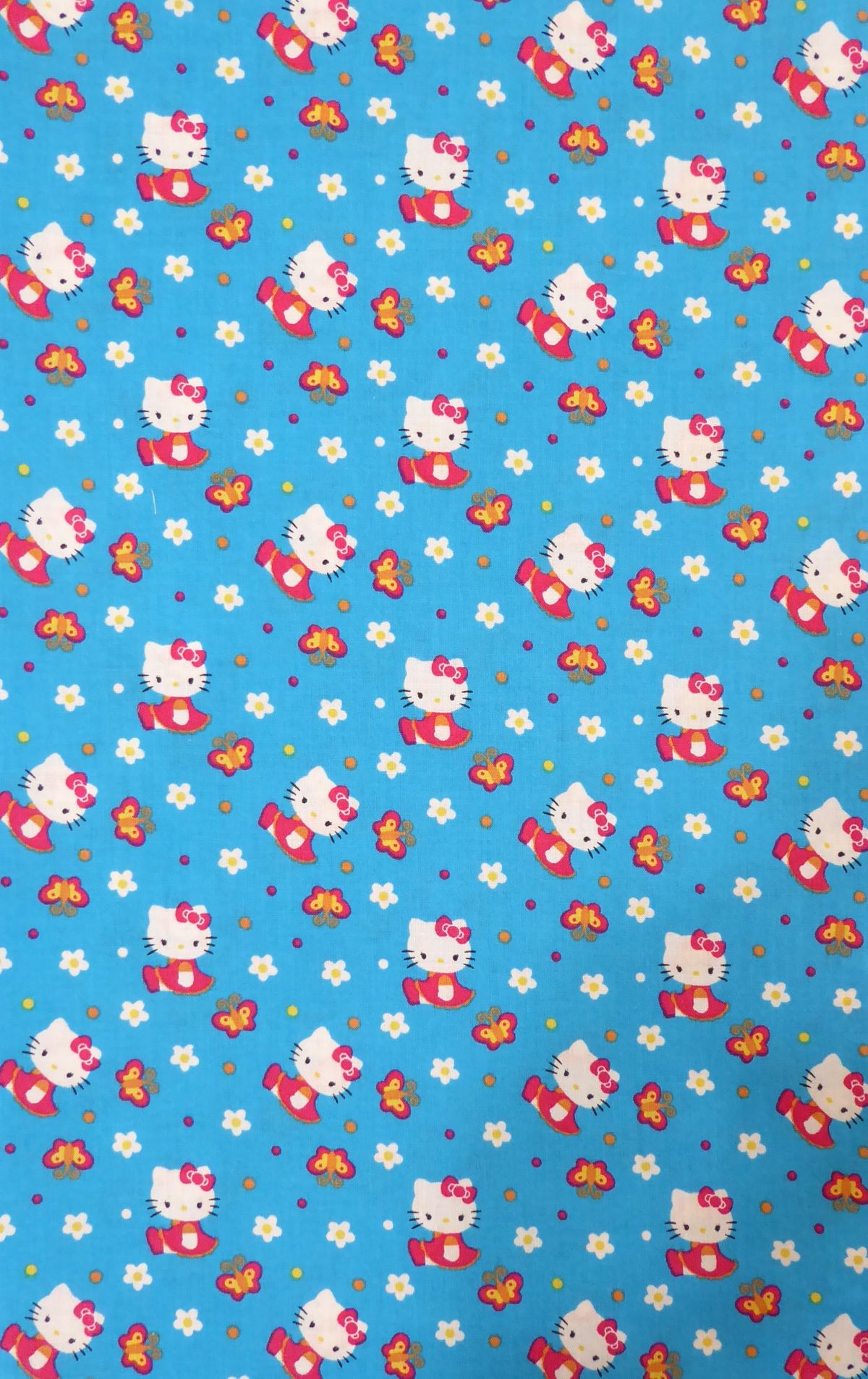 Vintage Hello Kitty Stars Novelty Childrens Cotton CottonFabric 1.50 ...