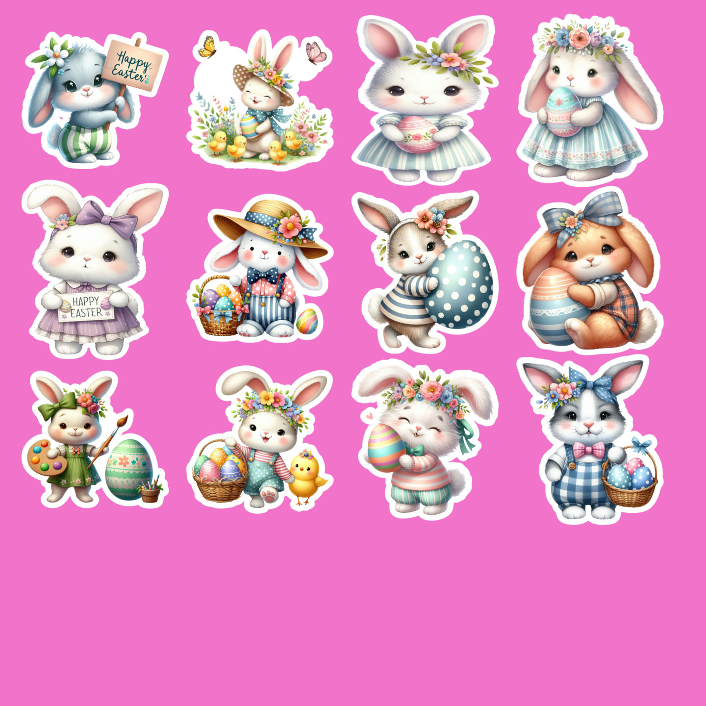 Cute Easter Bunny Stickers | MakerPlace by Michaels
