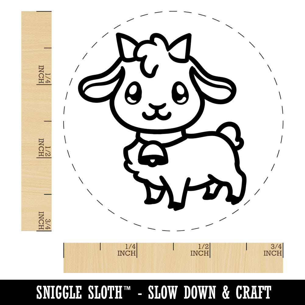Darling Goat Farm Animal Self-Inking Rubber Stamp for Stamping Crafting ...