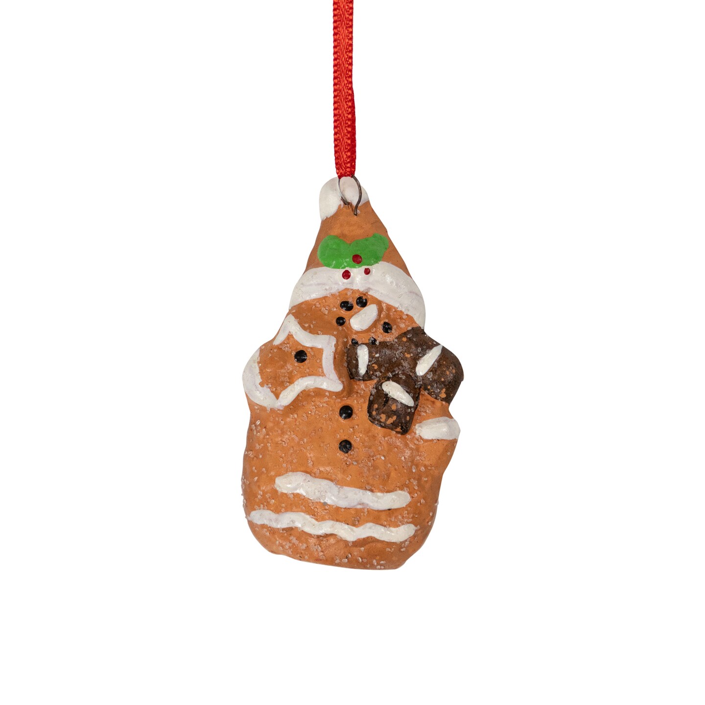 Northlight 2.75" Gingerbread Snowman with Star Christmas Ornament ...