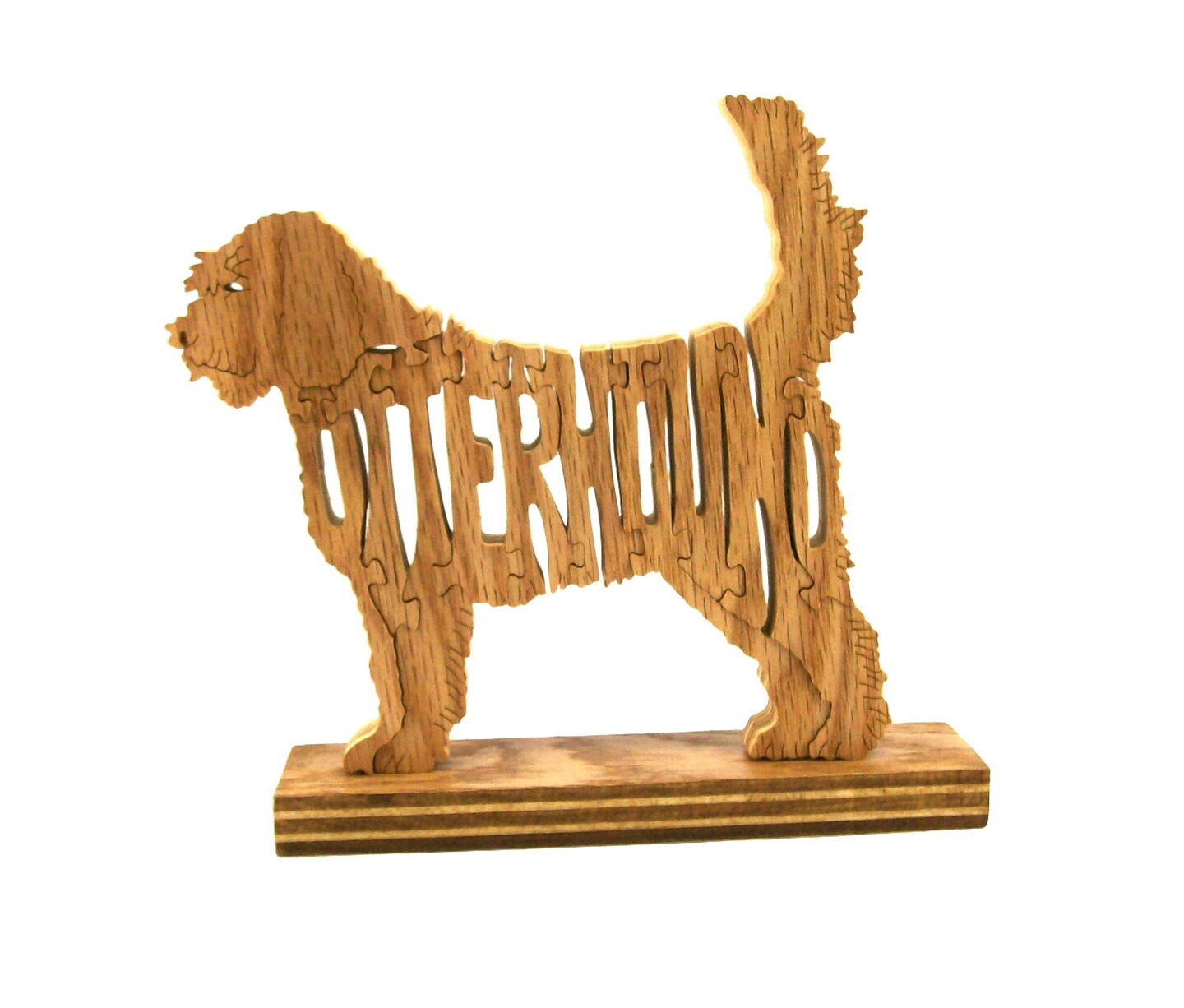 Otterhound dog puzzle, wooden dog puzzle Otterhound, wooden hunting dog ...