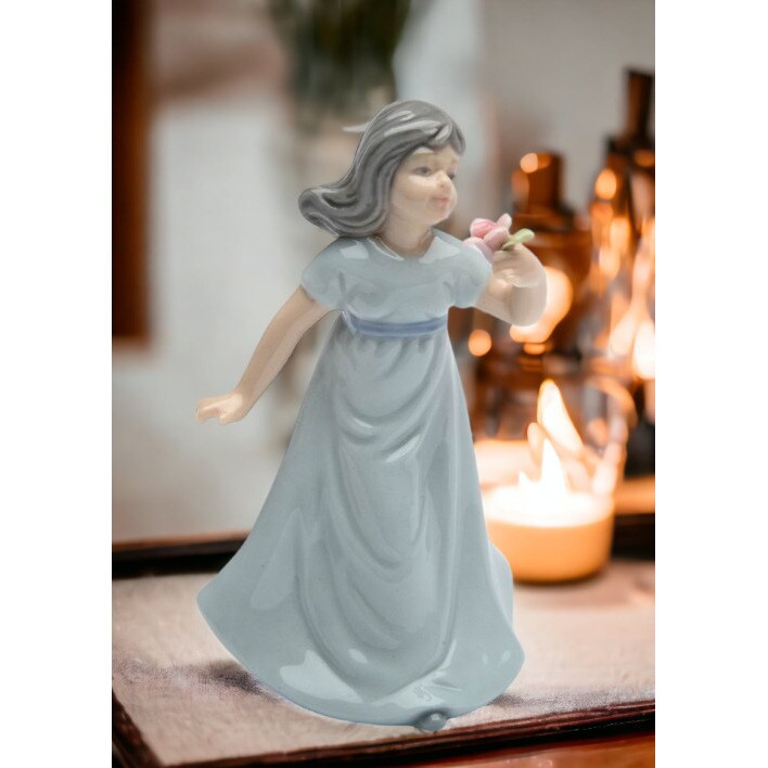 Ceramic Breezy Spring Time Girl Figurine Vintage1 7/8 Inch | Michaels