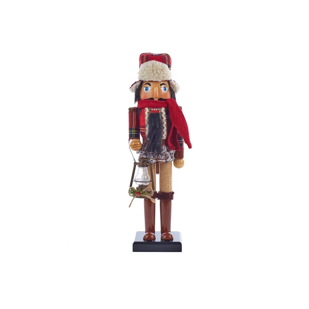KSA 16" Red and Brown Woodsman Christmas Nutcracker | Michaels