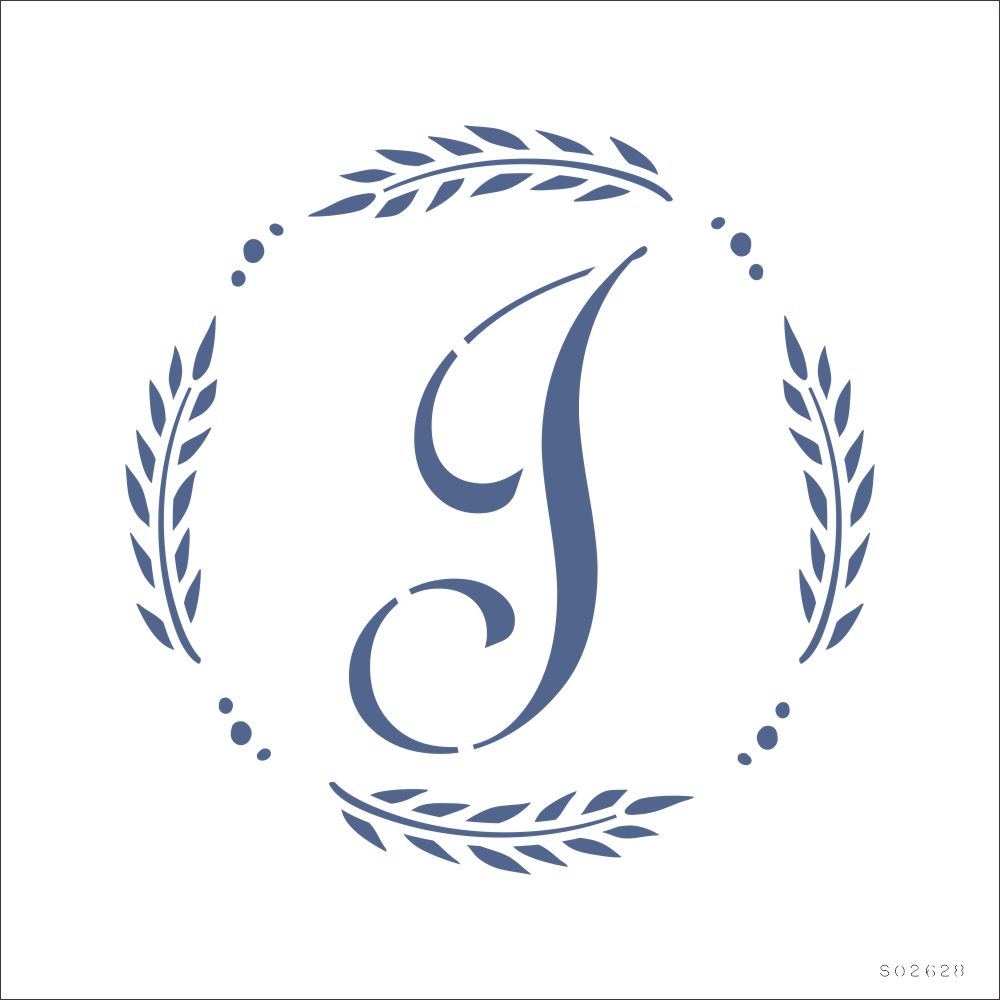 Laurel Monogram Custom Stencil | Michaels