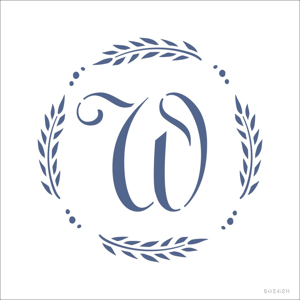 Laurel Monogram Custom Stencil | Michaels