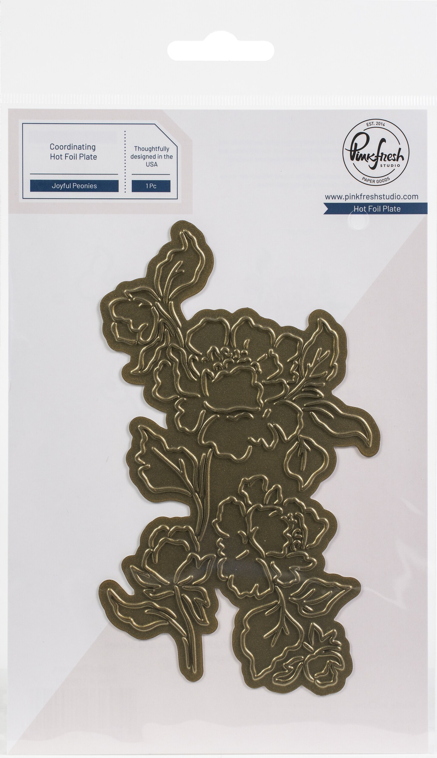 Pinkfresh Studio Hot Foil Plate-Joyful Peonies | Michaels Pinkfresh Studio Hot Foil Plate-Joyful Peonies | Michaels