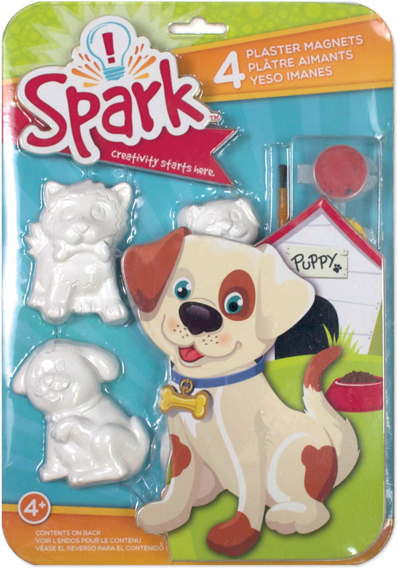 Spark Plaster Magnet Kit-Playful Pups | Michaels