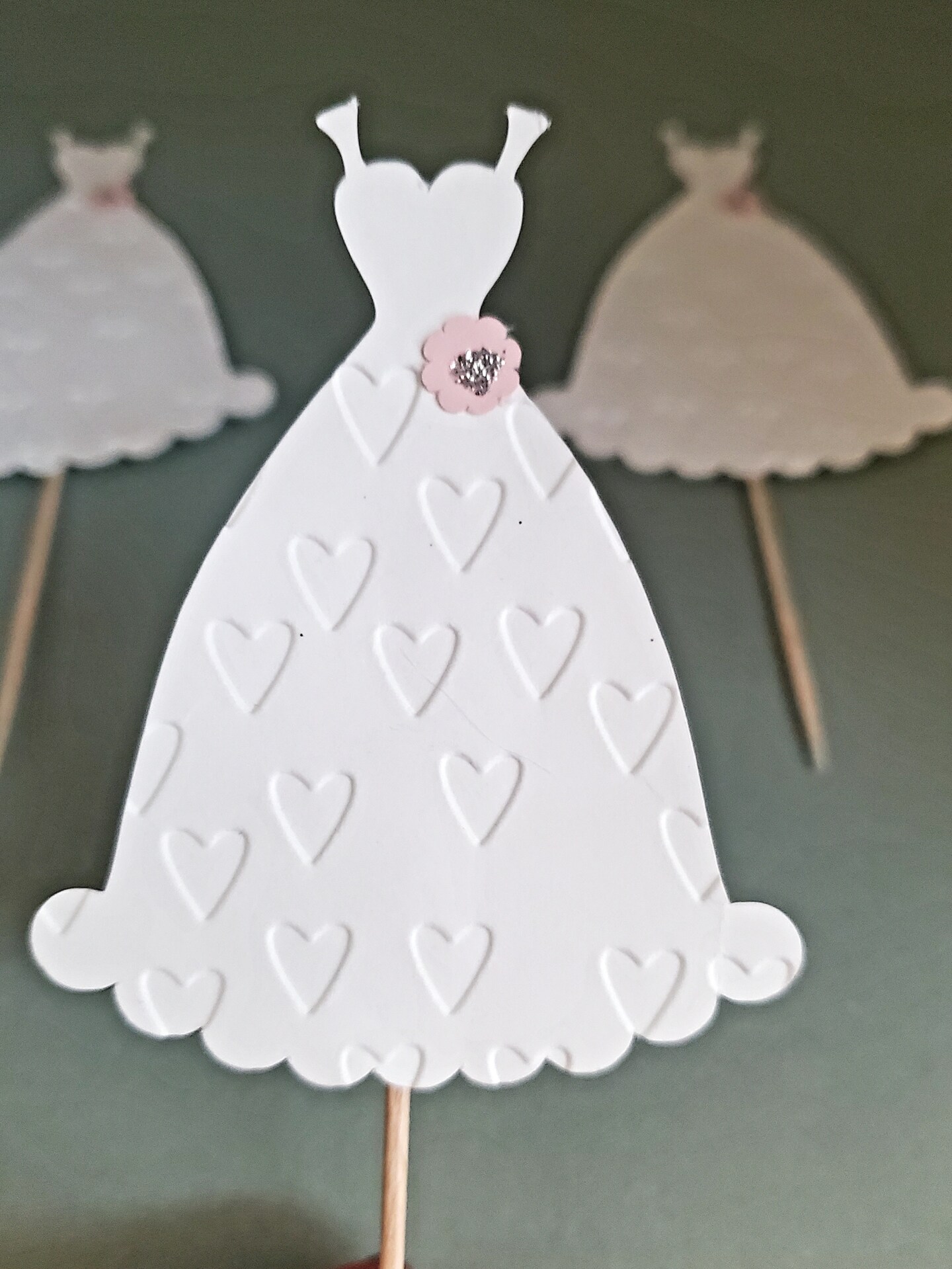 Wedding Gown Cupcake Topper ~ Bridal Shower Cupcake Topper ~ Engagement ...