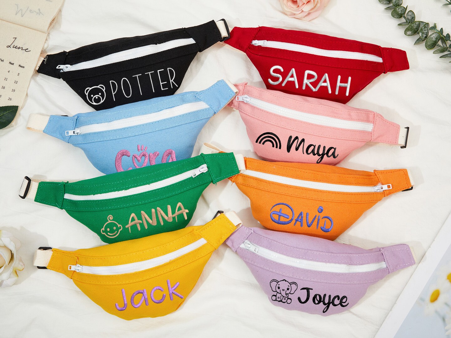 Kids Fanny Pack,Custom Toddler Fanny Pack,Personalized Zipper Bag,Baby ...