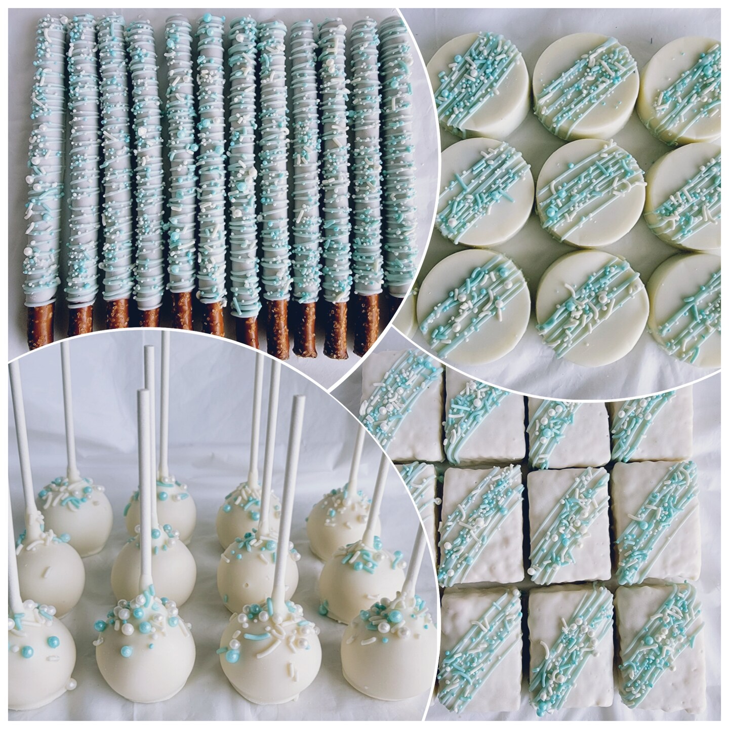 Blue and White Treats (Baby Shower, It's a Boy, Baby Blue) | MakerPlace ...