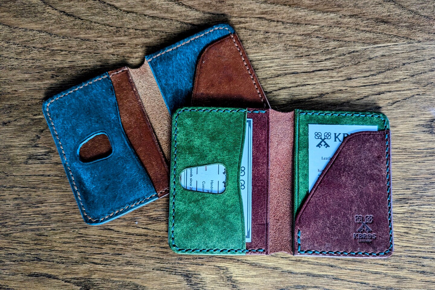 Italian Leather Bifold Wallet, Badalassi Carlo Pueblo, Minimalist 4 ...