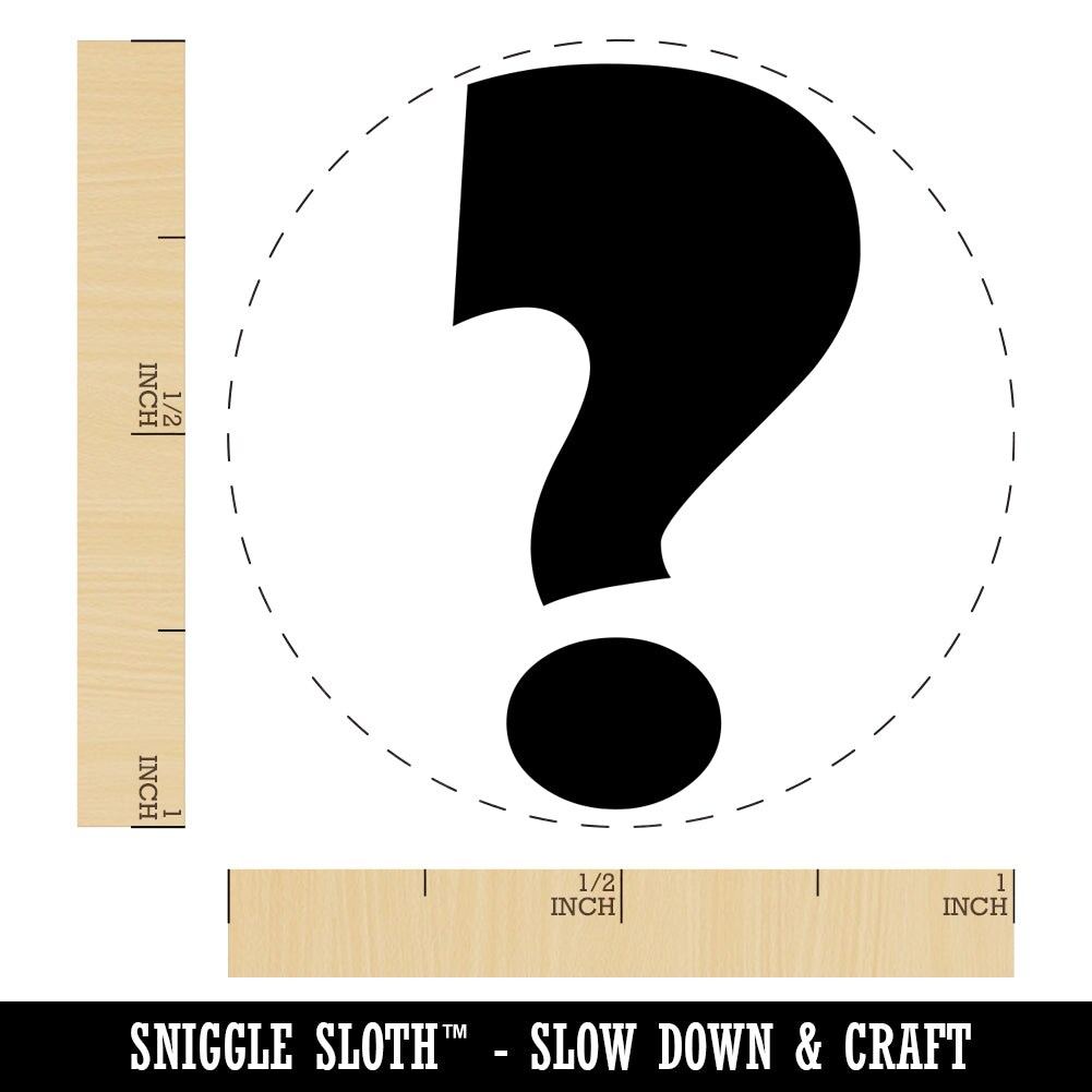 Question Mark Bold Self-Inking Rubber Stamp for Stamping Crafting ...