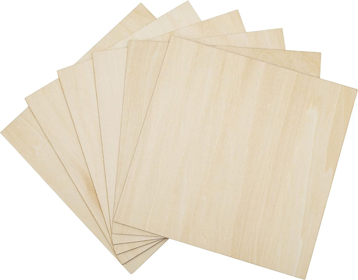 Unfinished Wood, 6 Pack Basswood Sheets for Crafts, Craft Wood Board ...