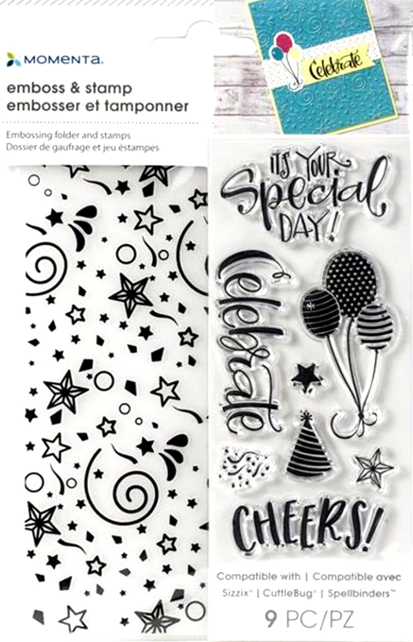 Momenta Emboss & Stamp Celebration/Party/Birthday Set | Michaels