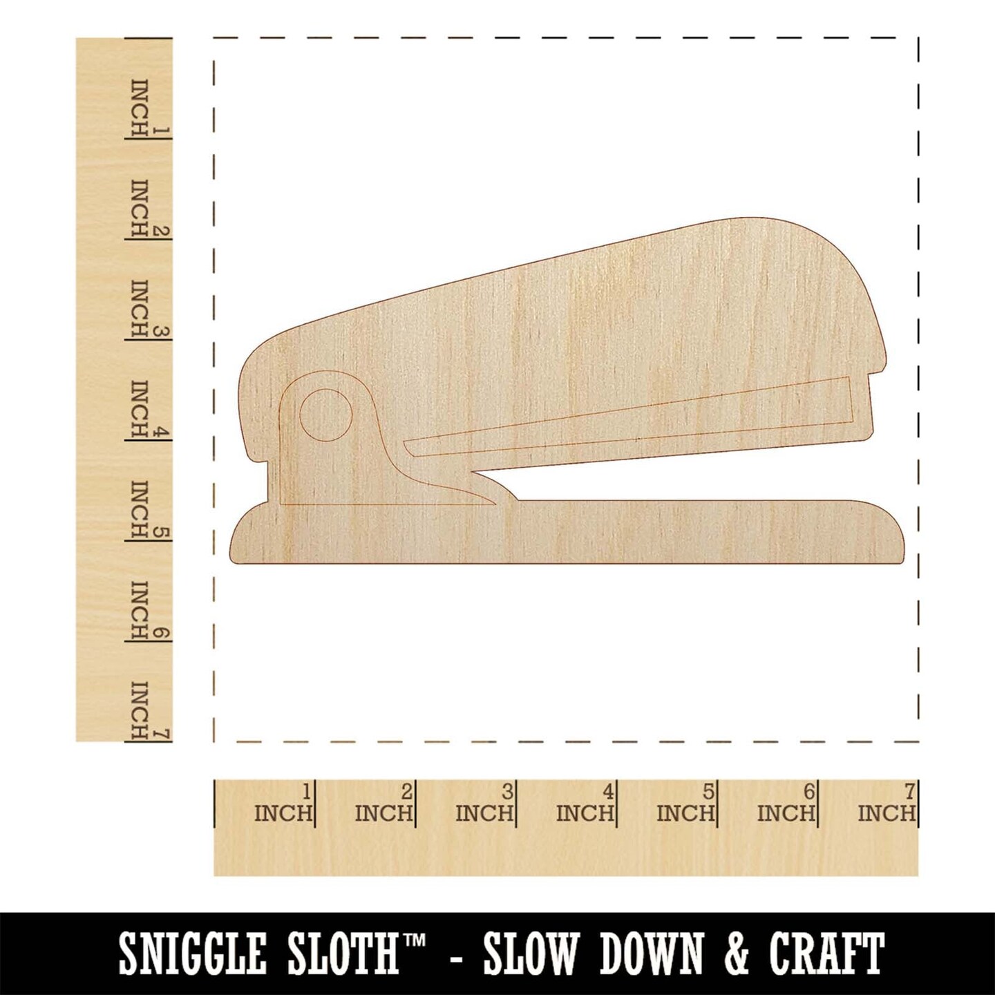 Stapler Office Supplies Unfinished Wood Shape Piece Cutout for DIY ...