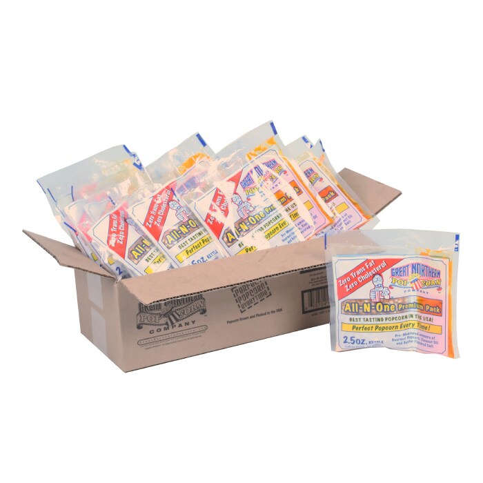 Great Northern Popcorn Case (12) of 2.5 Ounce Popcorn Portion Packs ...
