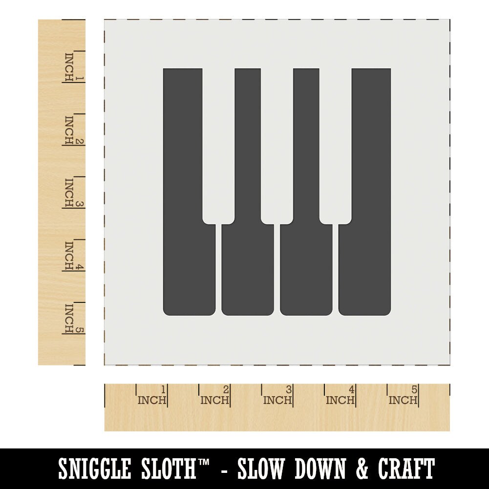 Piano Keys Music Wall Cookie DIY Craft Reusable Stencil | Michaels