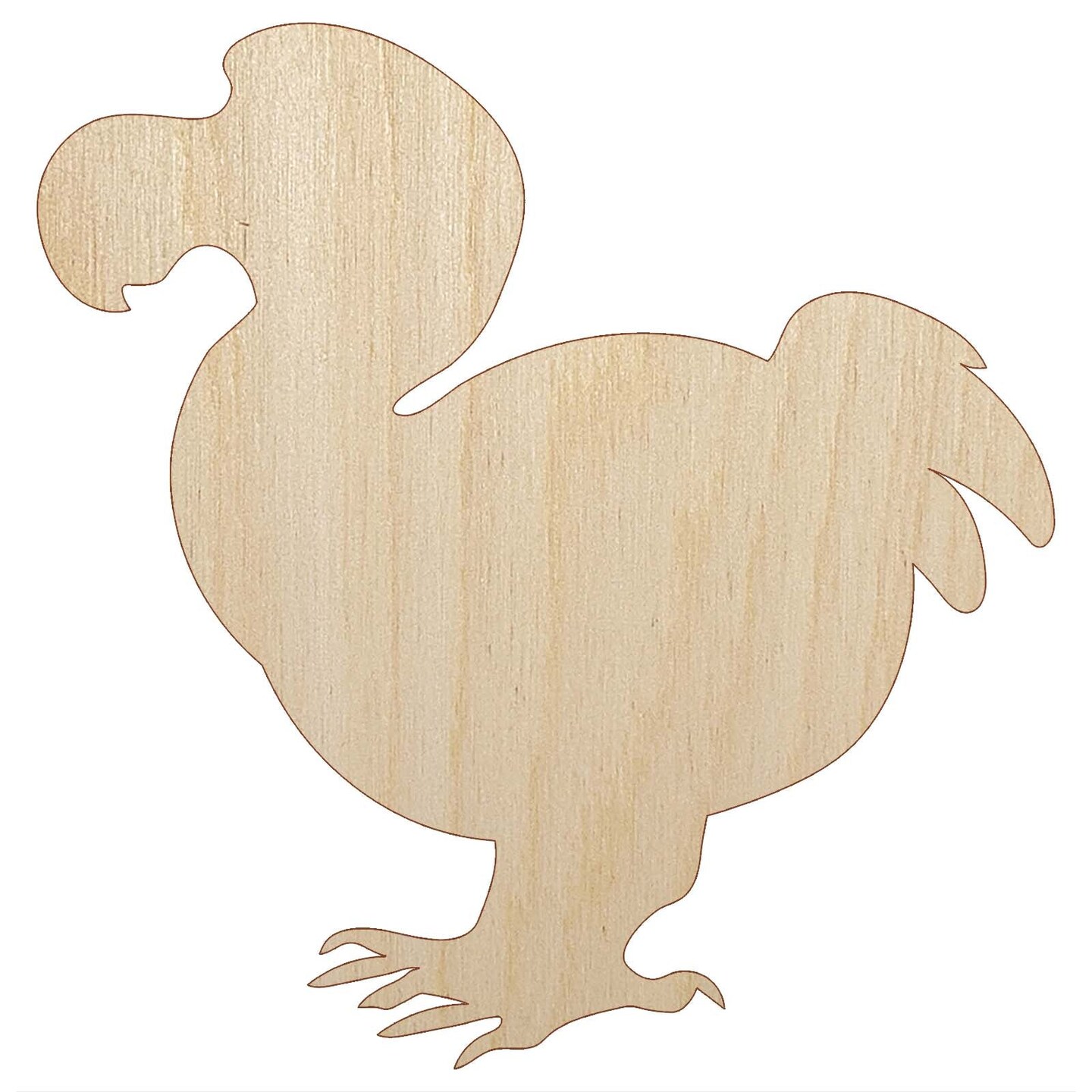 Extinct Dodo Bird Unfinished Wood Shape Piece Cutout for DIY Craft ...