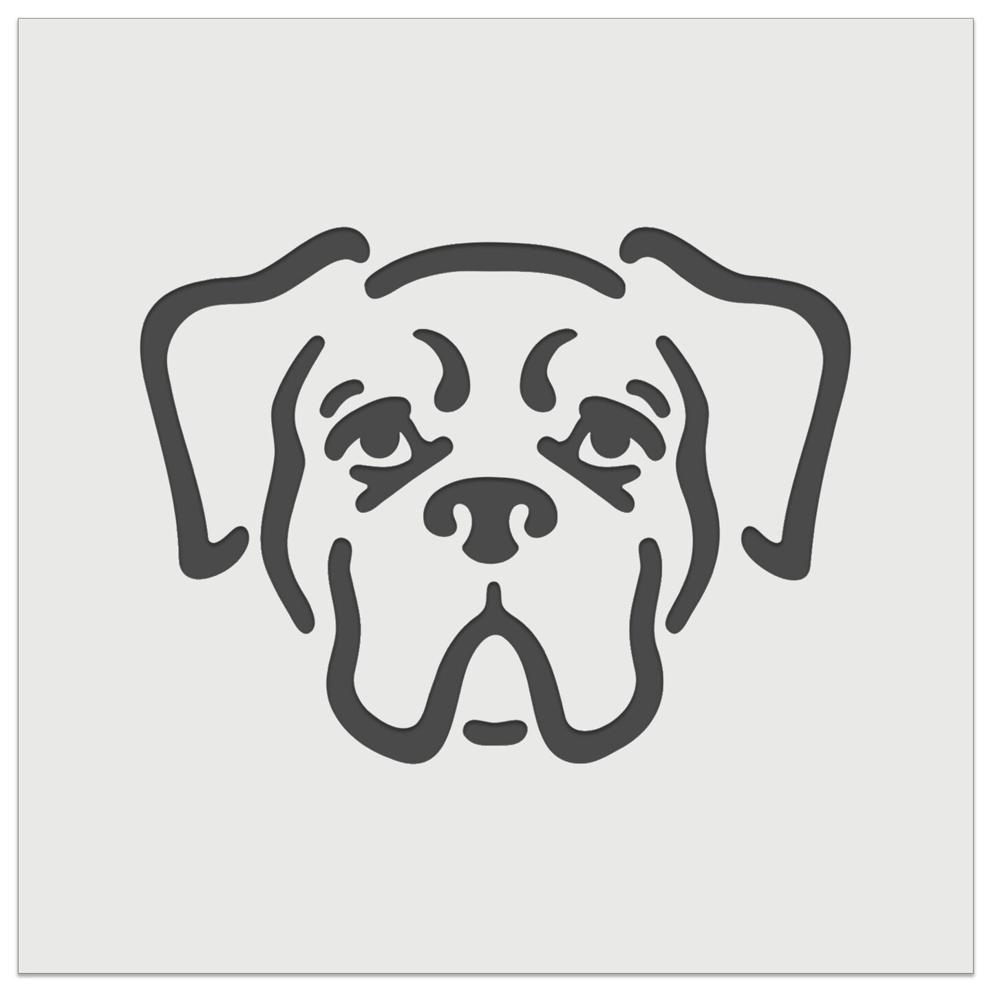 Boxer Dog Head Wall Cookie DIY Craft Reusable Stencil | Michaels