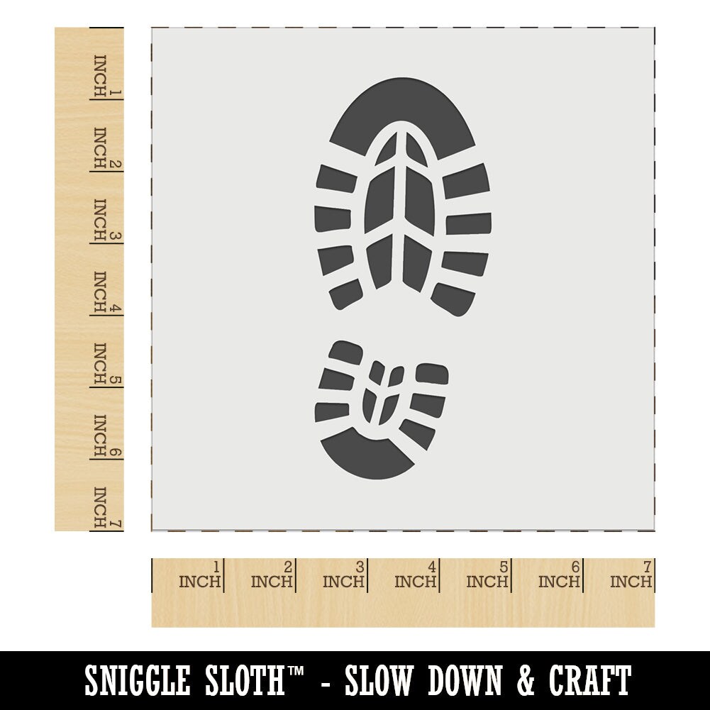 Shoe Print Boot Wall Cookie DIY Craft Reusable Stencil | Michaels