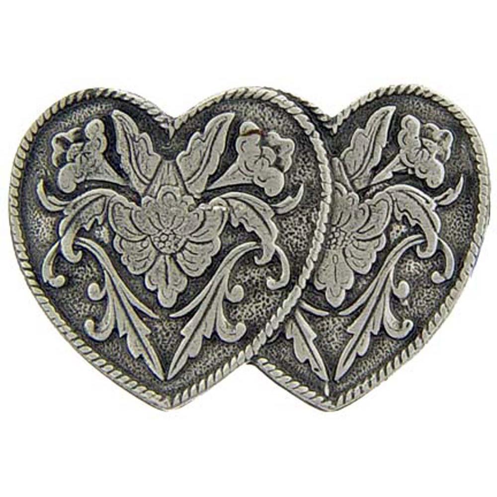 Two Hearts Pewter Pin Pewter 1" | Michaels