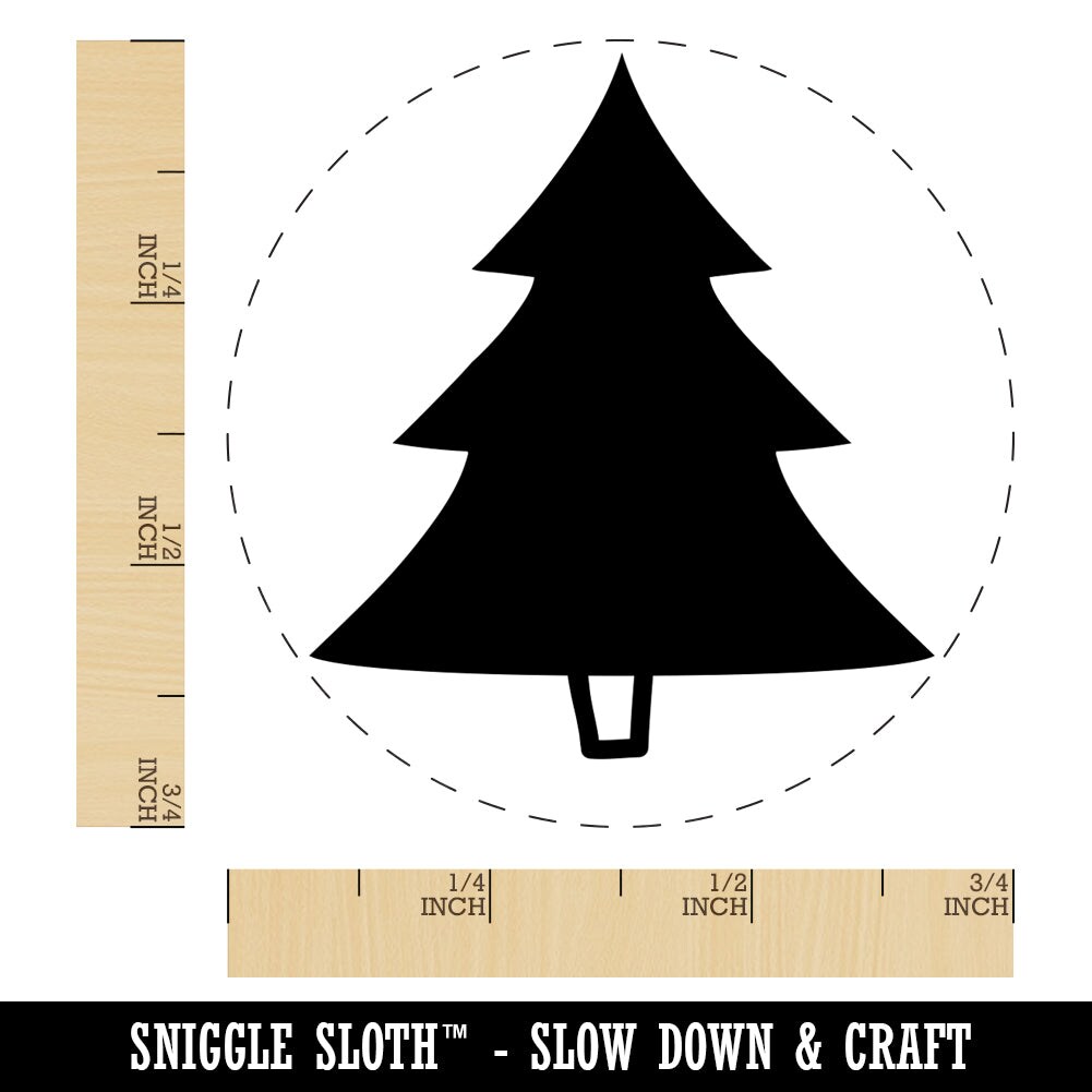Pine Tree Cartoon Self-Inking Rubber Stamp for Stamping Crafting ...