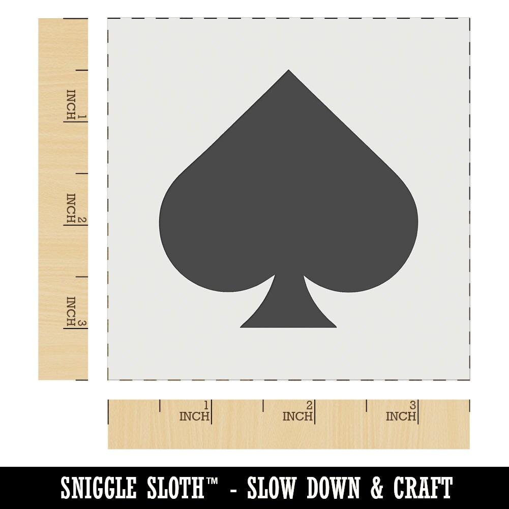 Card Suit Spades Wall Cookie DIY Craft Reusable Stencil | Michaels