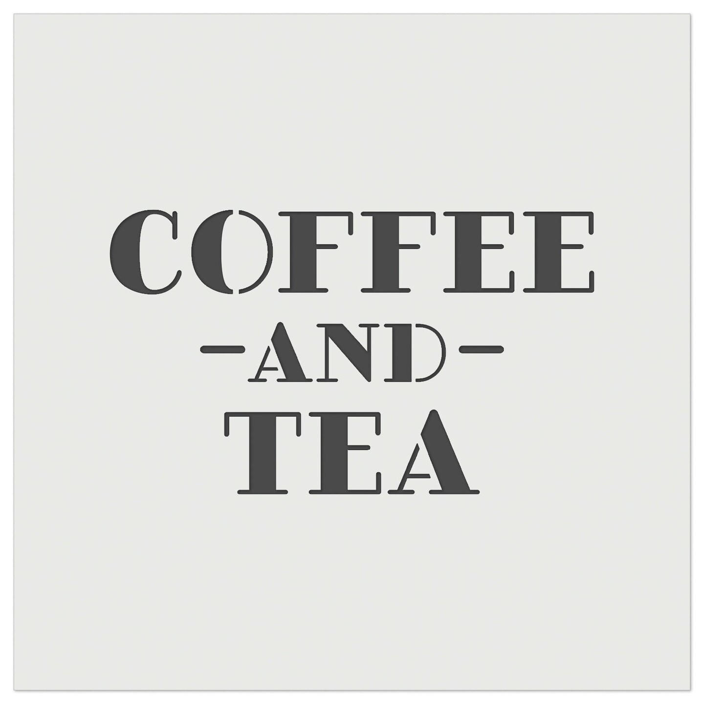Coffee and Tea Sign Wall Cookie DIY Craft Reusable Stencil | Michaels