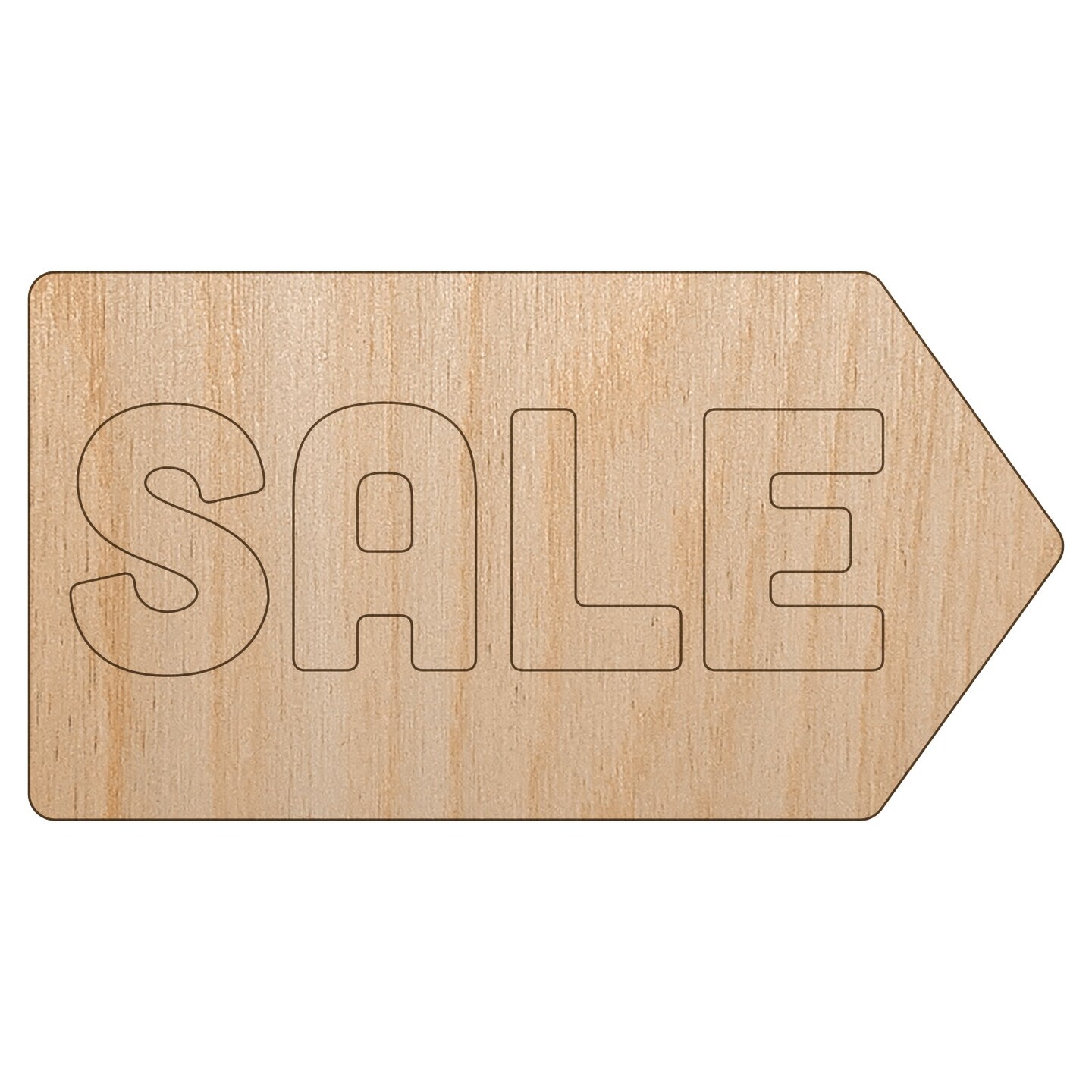 Sale Arrow Sign Unfinished Wood Shape Piece Cutout for DIY Craft ...