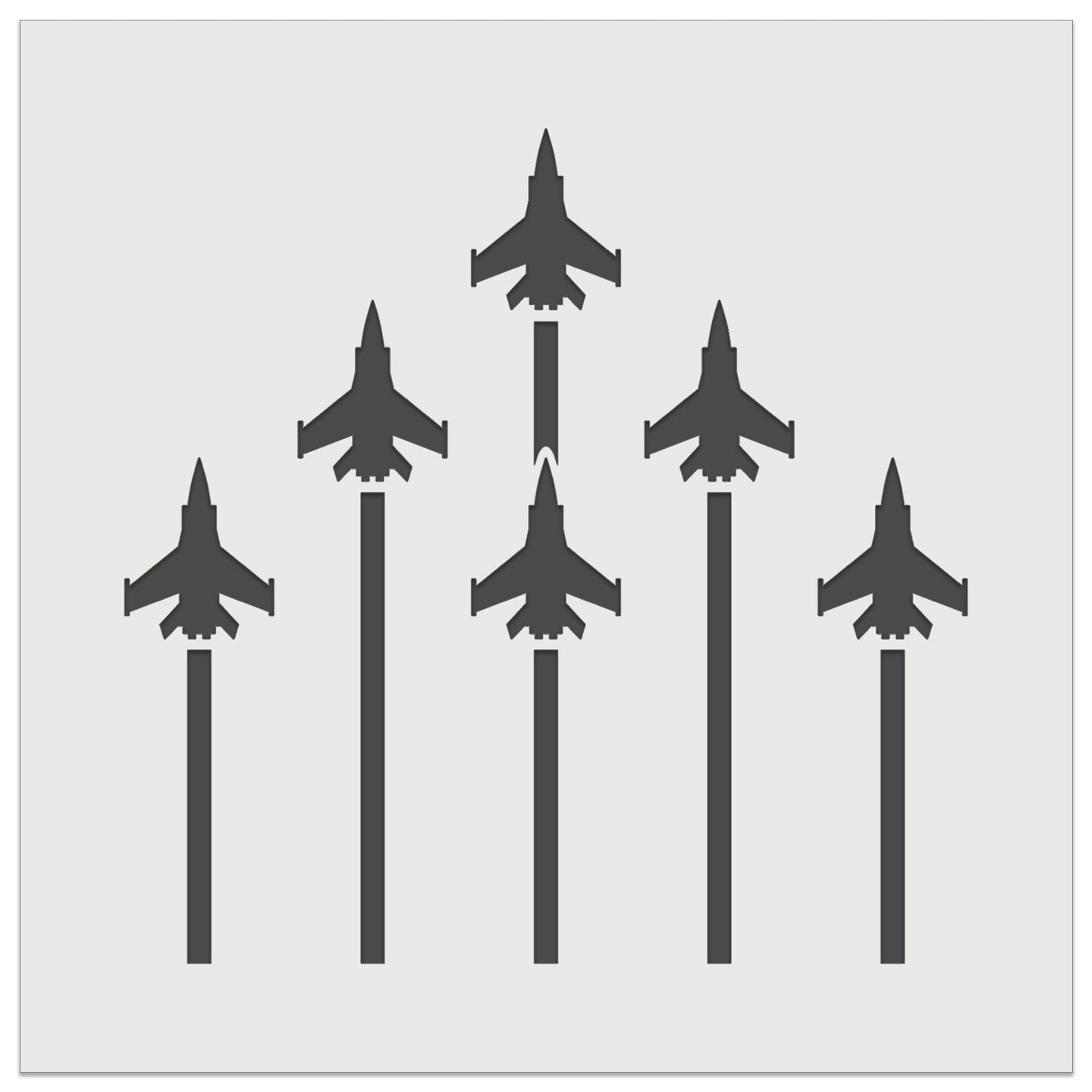 Fighter Jet Formation Wall Cookie DIY Craft Reusable Stencil | Michaels