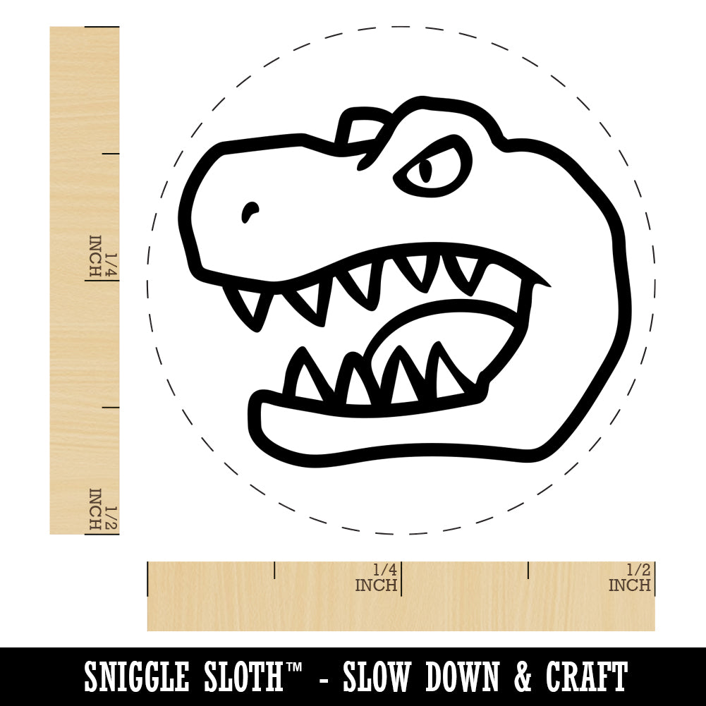 Tyrannosaurus Rex Head Self-Inking Rubber Stamp for Stamping Crafting ...
