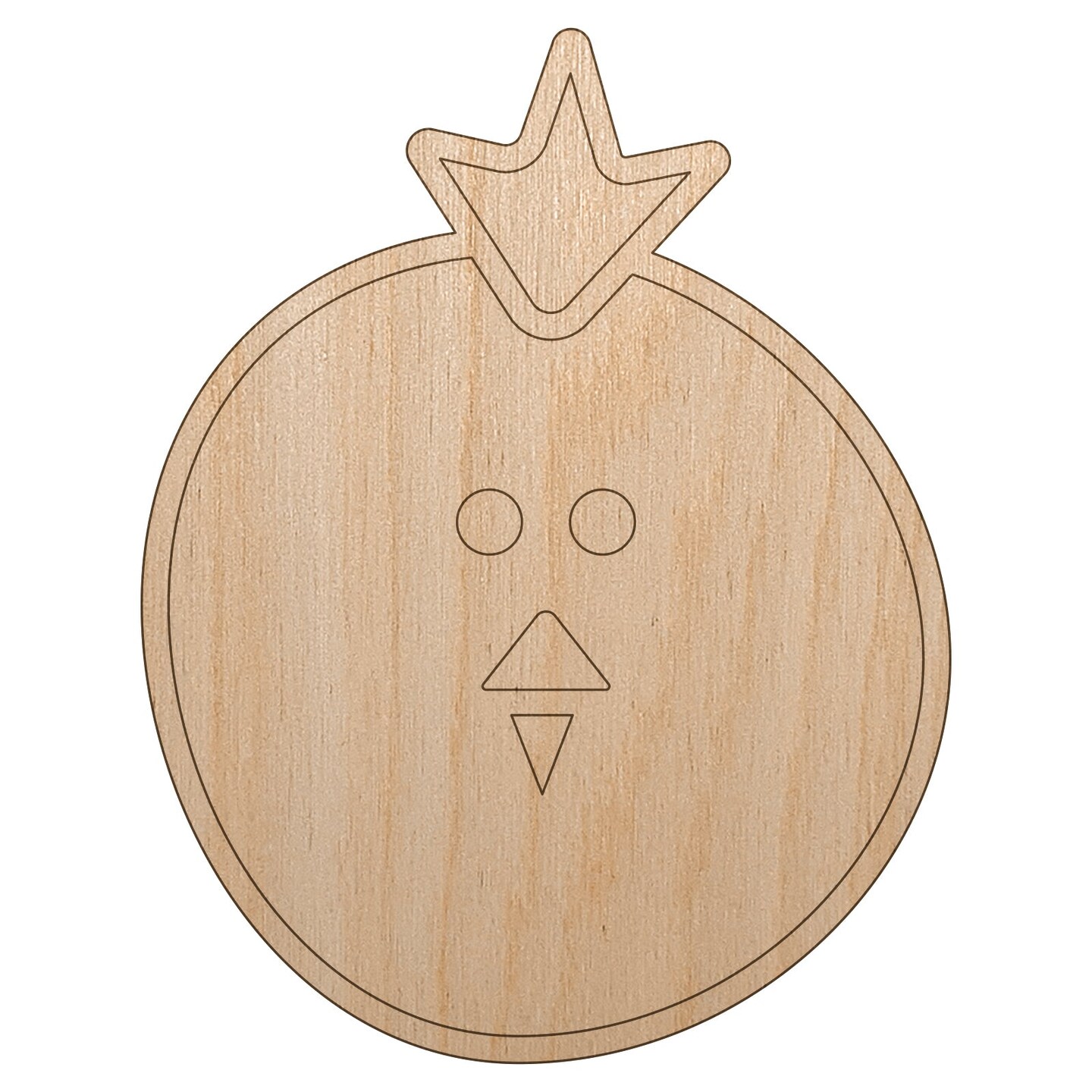 Rooster Chicken Head Cute Unfinished Wood Shape Piece Cutout for DIY ...