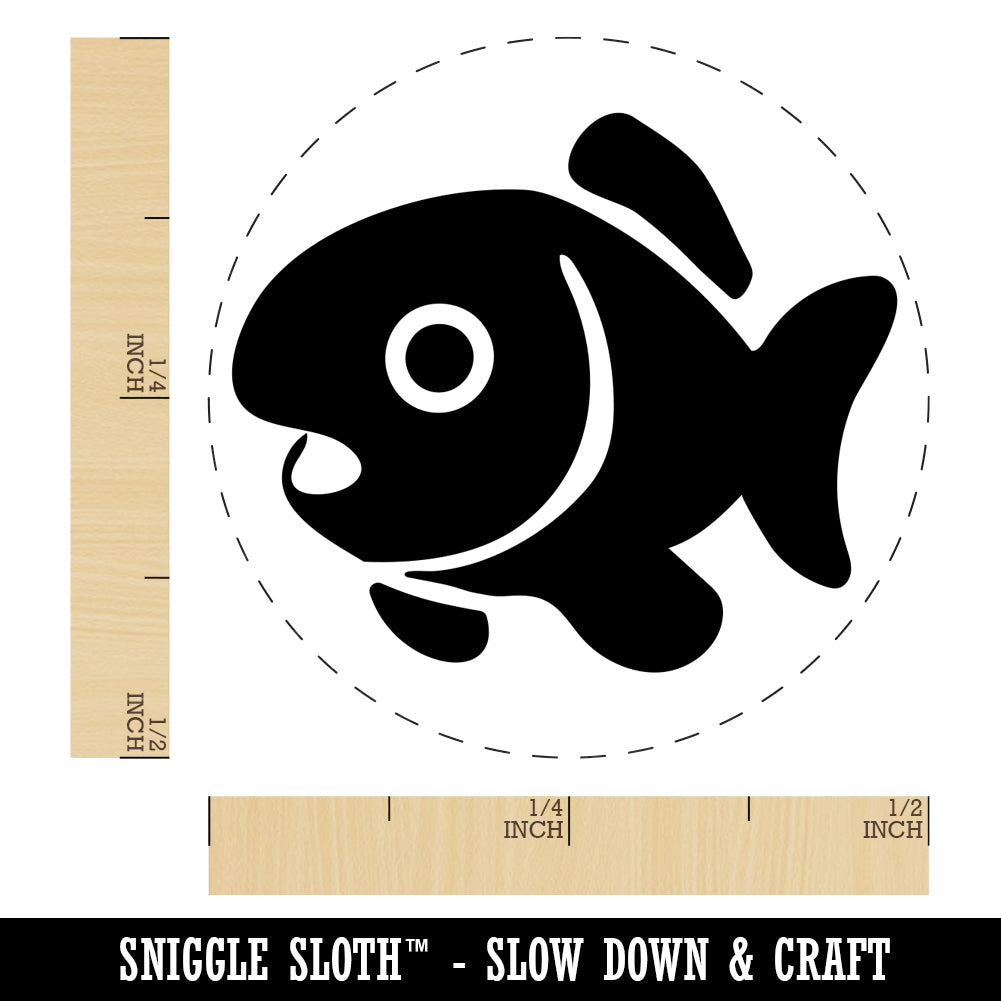 Cute Fish Self-Inking Rubber Stamp for Stamping Crafting Planners ...