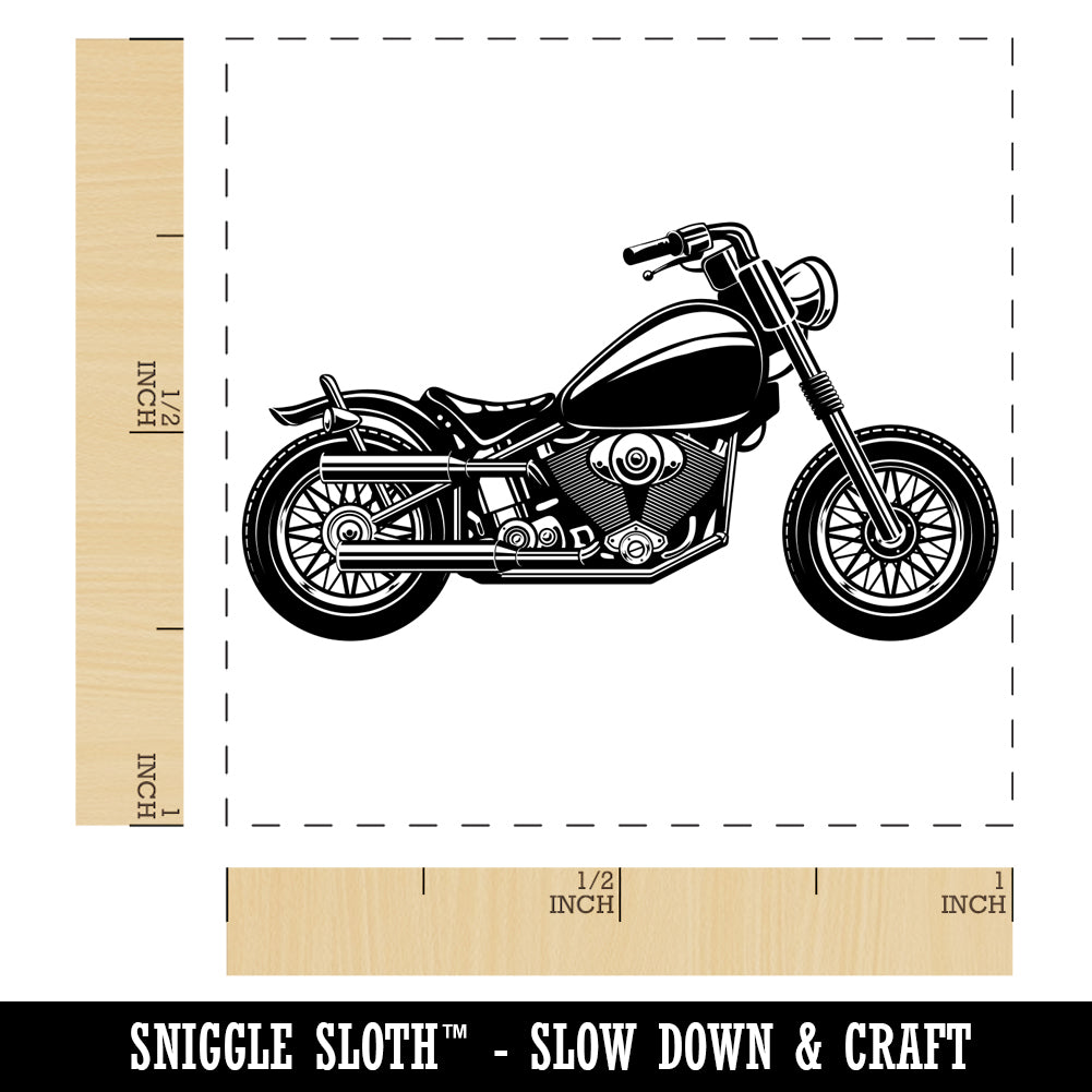 Motorcycle Motorbike Biker Vehicle Wheels Hog Self-Inking Rubber Stamp ...