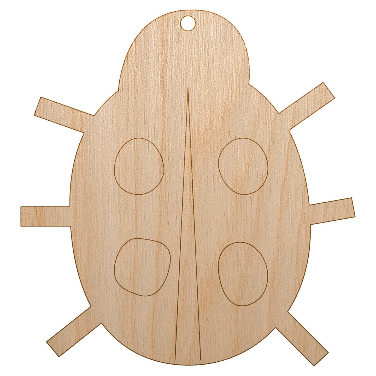 Cute Ladybug Unfinished Craft Wood Holiday Christmas Tree DIY Pre ...