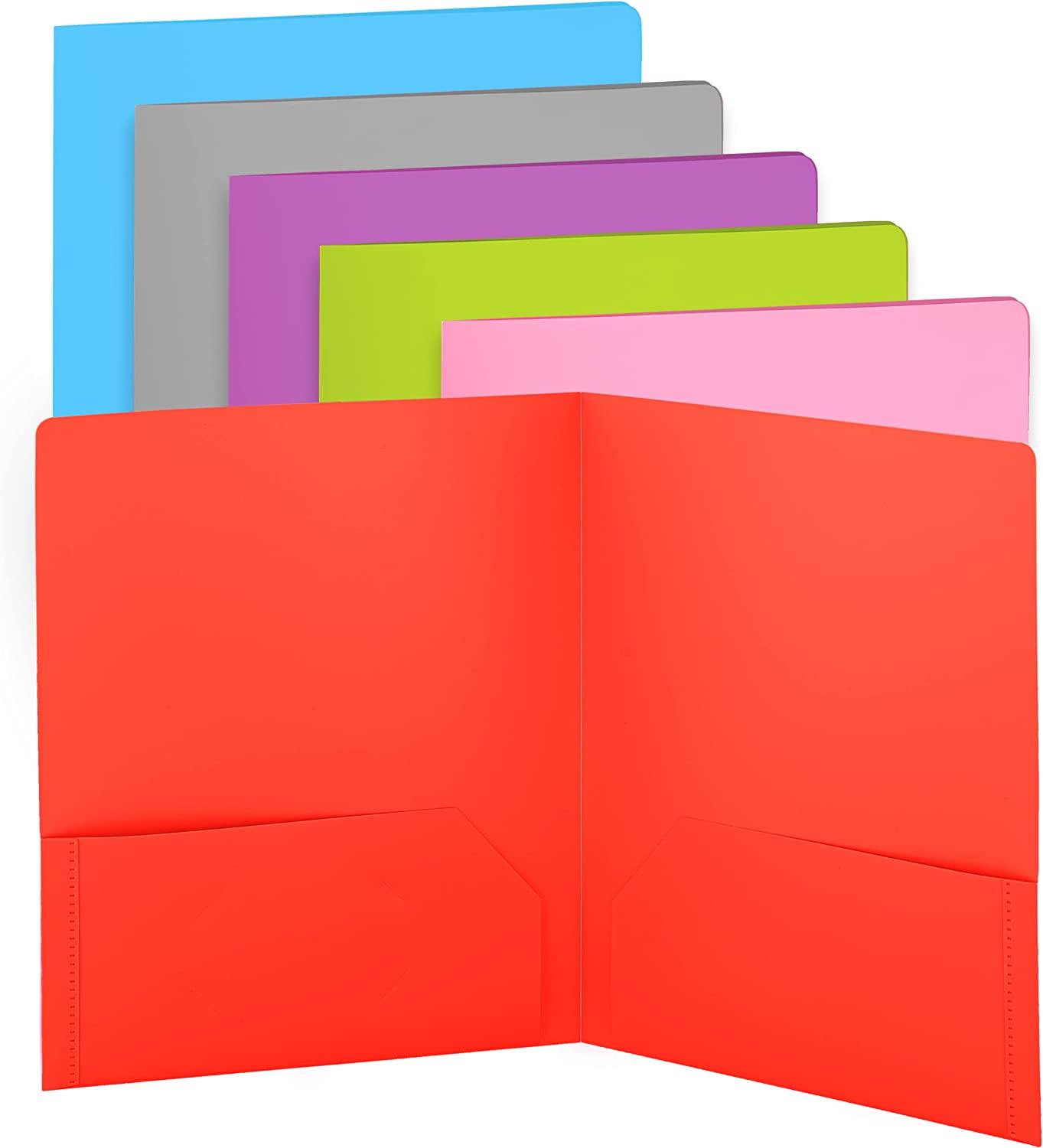 Enday Plastic Solid Color 2-Pockets Poly Portfolio | Michaels