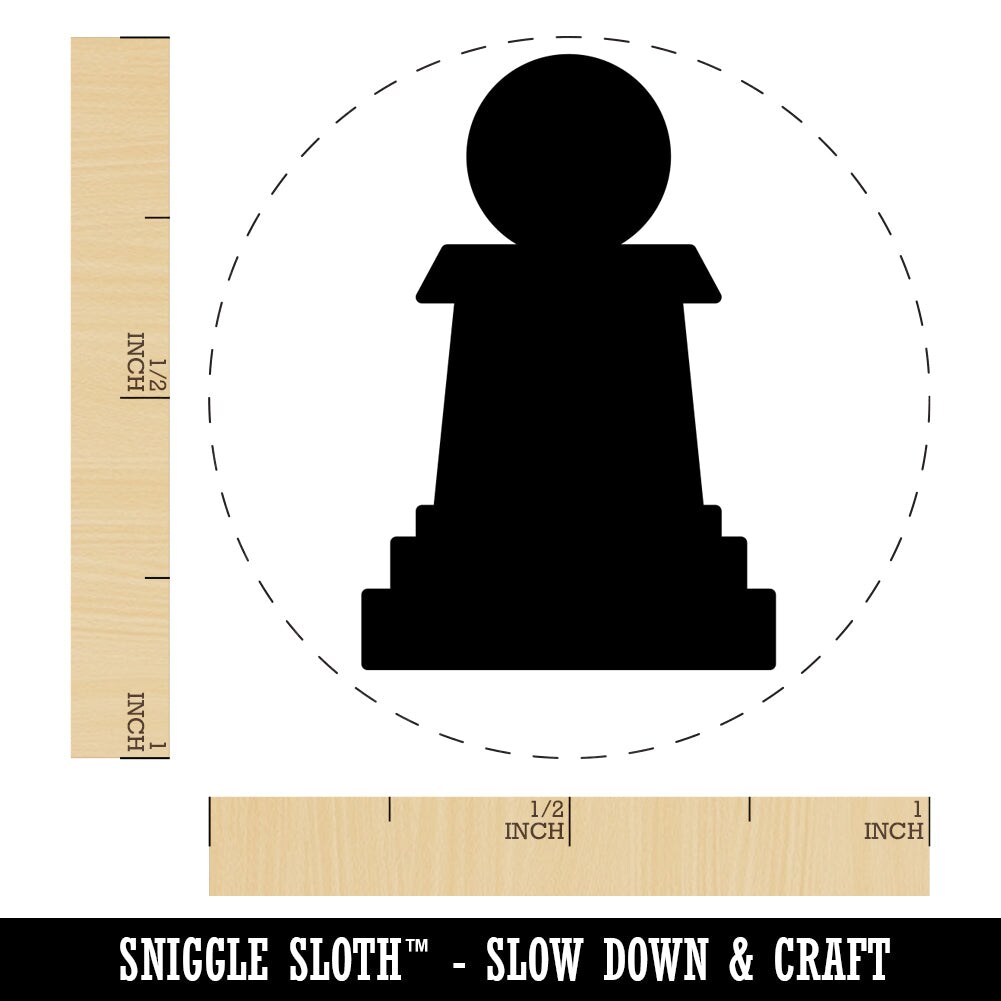 Chess Pawn Piece Self-Inking Rubber Stamp for Stamping Crafting ...