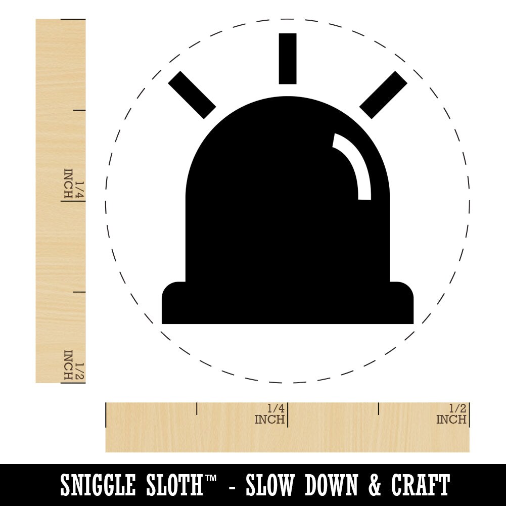 Siren Police Fire Law Enforcement Self-Inking Rubber Stamp for Stamping ...