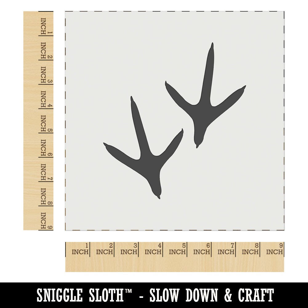 Chicken Footprints Tracks Wall Cookie DIY Craft Reusable Stencil | Michaels