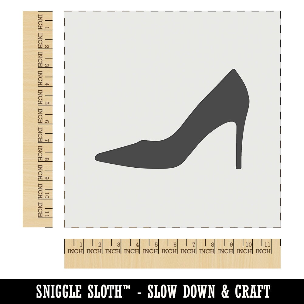 High Heel Pump Shoe Wall Cookie DIY Craft Reusable Stencil | Michaels