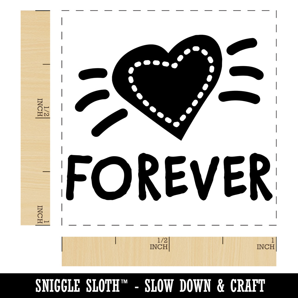Forever Love Heart Self-Inking Rubber Stamp Ink Stamper | Michaels