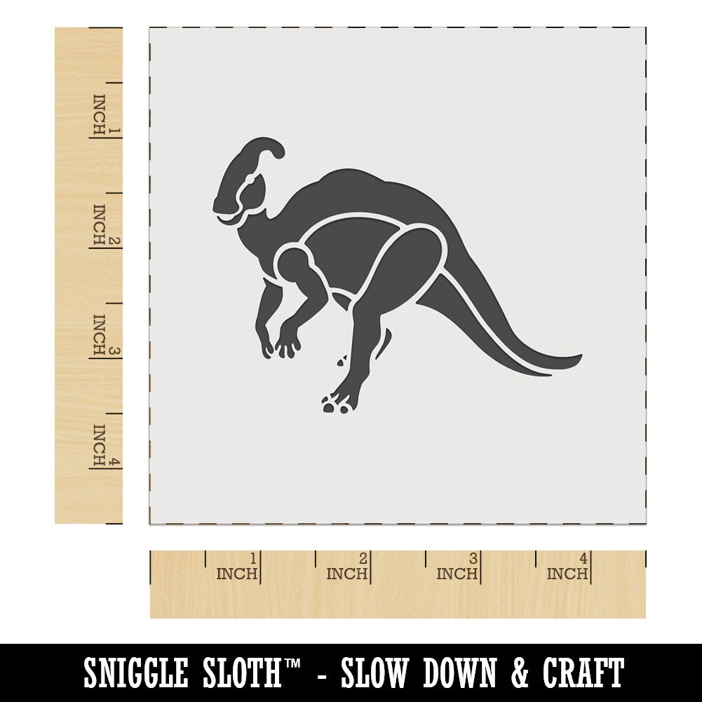 Parasaurolophus Dinosaur Wall Cookie DIY Craft Reusable Stencil | Michaels