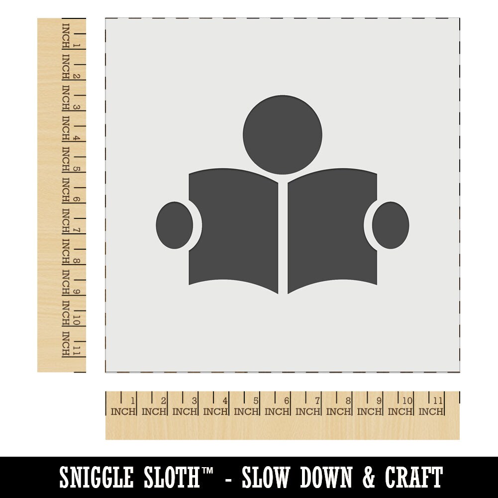 Reading Book Library Icon Wall Cookie DIY Craft Reusable Stencil | Michaels