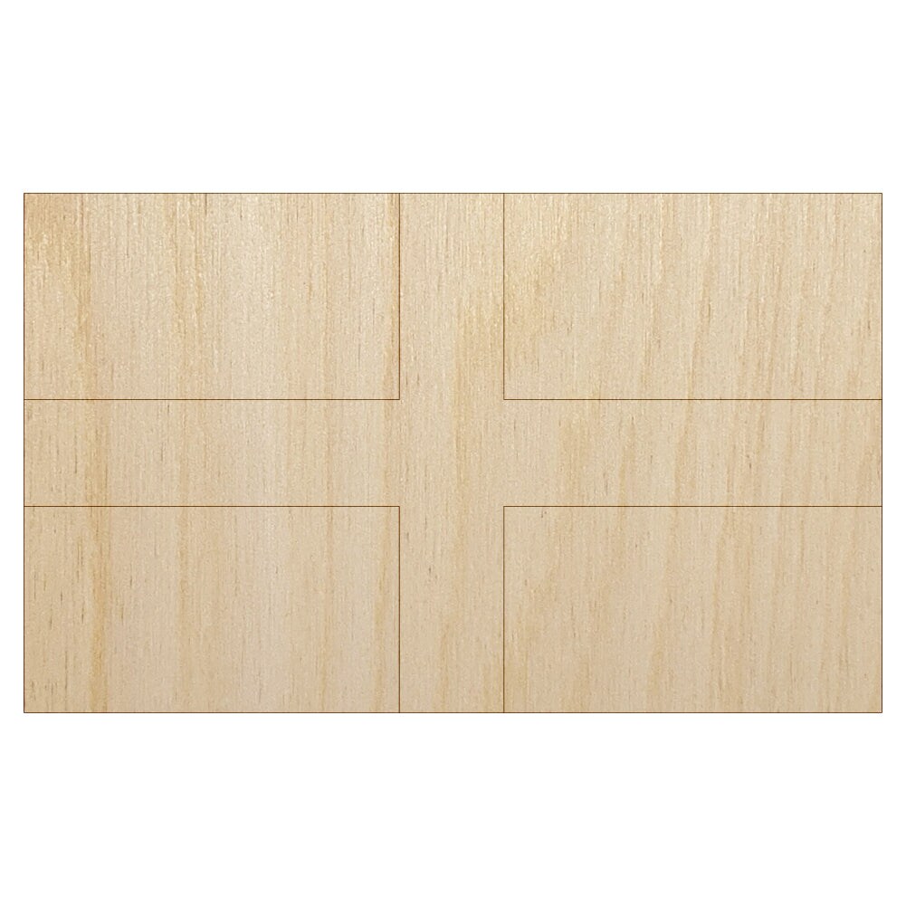 England Flag Unfinished Wood Shape Piece Cutout for DIY Craft Projects ...