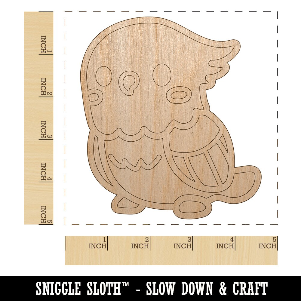 Kawaii Cute Cockatiel Bird Unfinished Wood Shape Piece Cutout for DIY ...