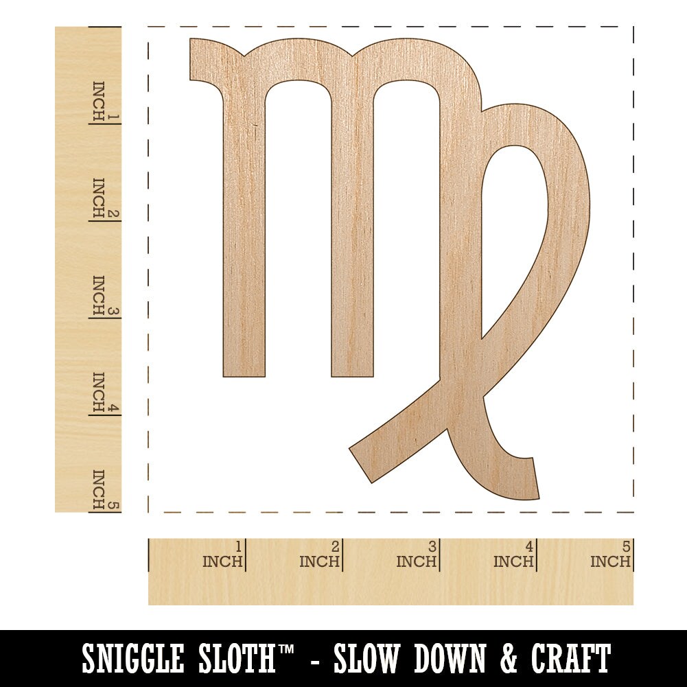 Virgo Horoscope Astrological Zodiac Sign Unfinished Wood Shape Piece ...