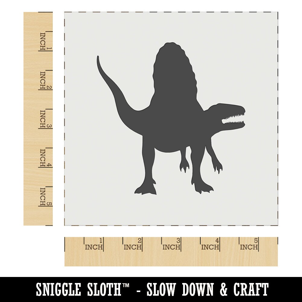 Spinosaurus Dinosaur Solid Wall Cookie DIY Craft Reusable Stencil ...