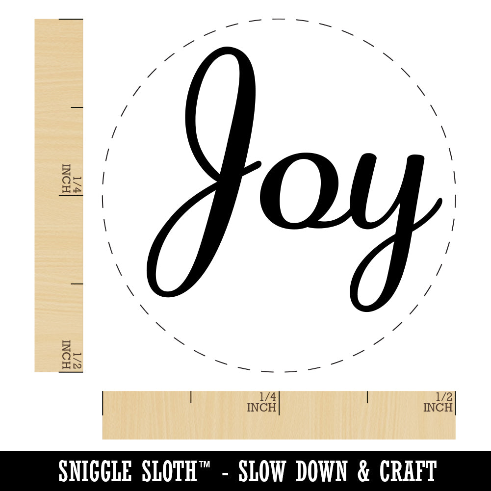 Joy Cursive Text Rubber Stamp for Stamping Crafting Planners | Michaels